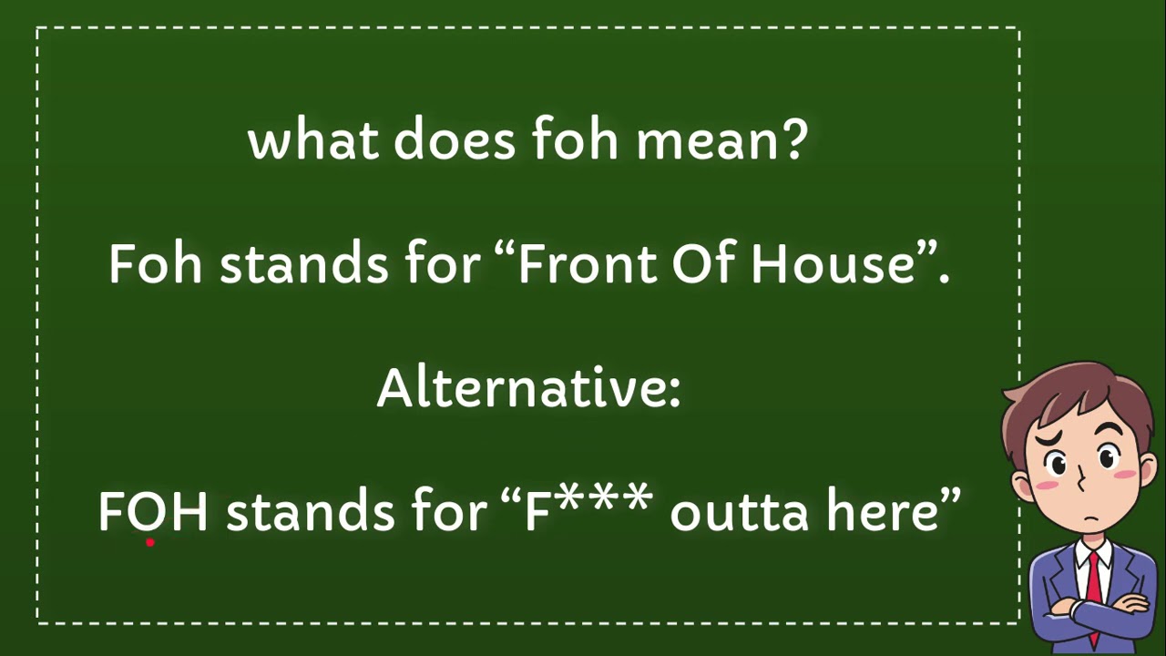 What Does FOH Mean? Front of House Definition and Roles
