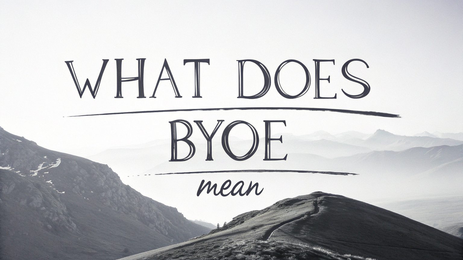 What Does BYOE Mean? Unpacking the Bring Your Own Everything Slang ...