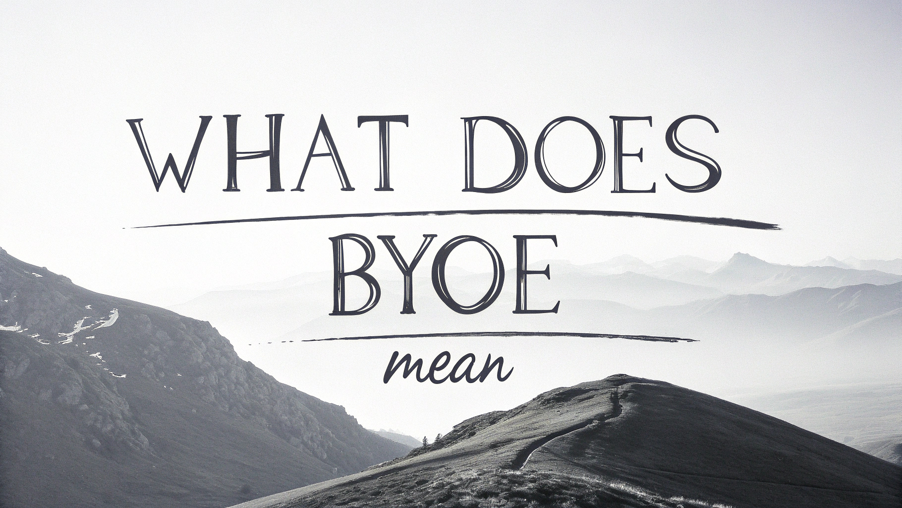What Does BYOE Mean? Unpacking the Bring Your Own Everything Slang ...